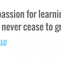 Develop a passion for learning. If you do, you will never cease to grow ...